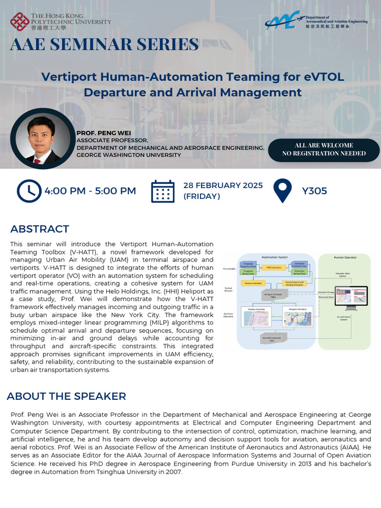 Seminar Poster - Prof. Peng Wei | PDF | Engineering | Applied Mathematics