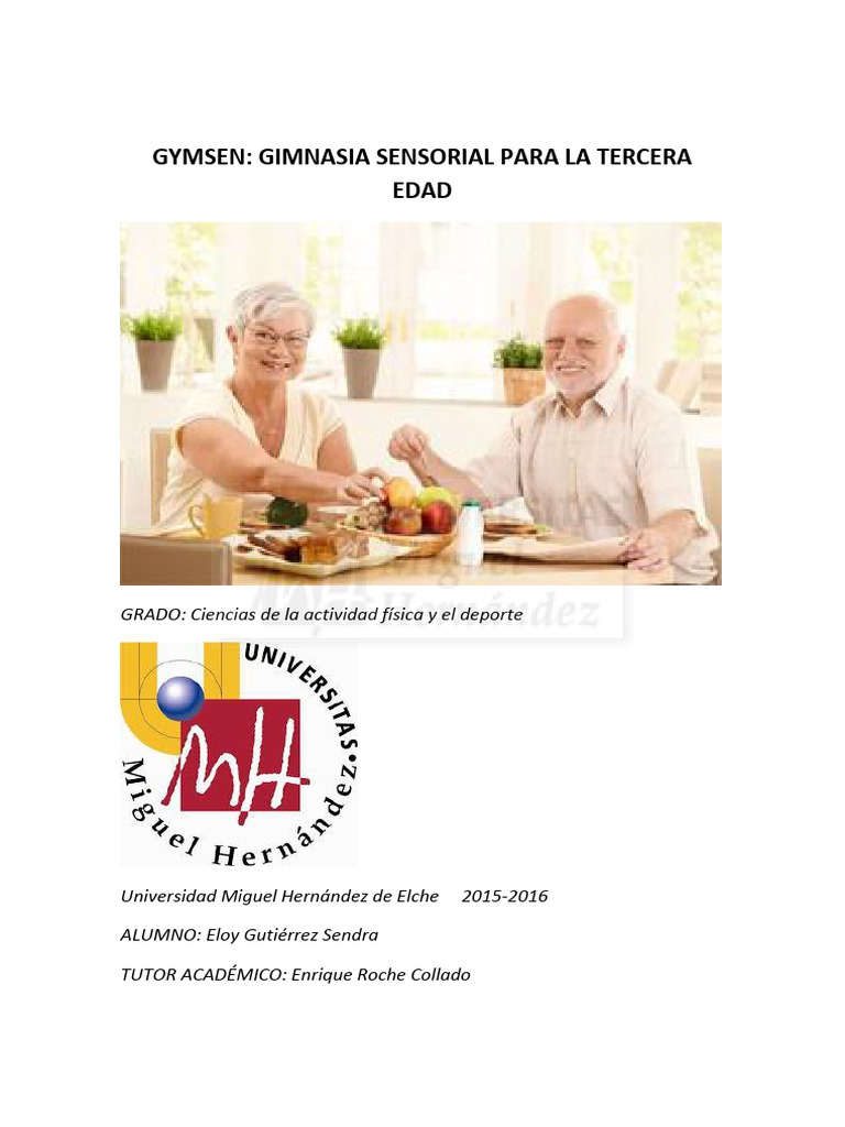 TFG Gutiérrez Sendra, Eloy | PDF | Enfermedad de Alzheimer | Demencia