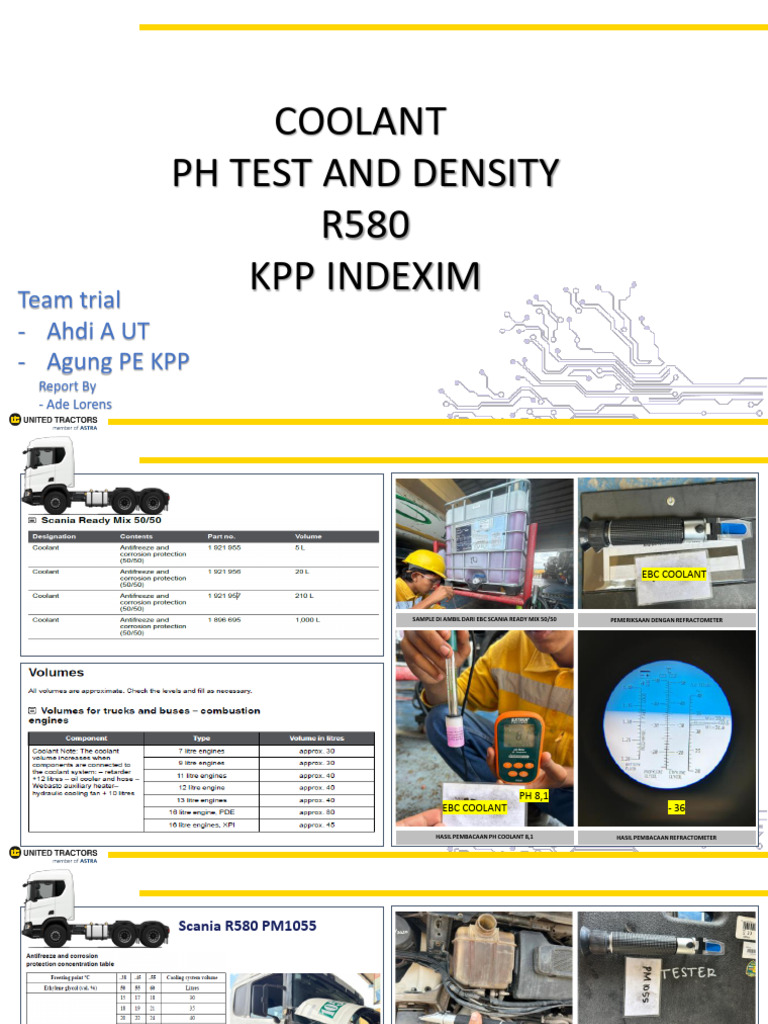 Coolant Test (PH Test) | PDF