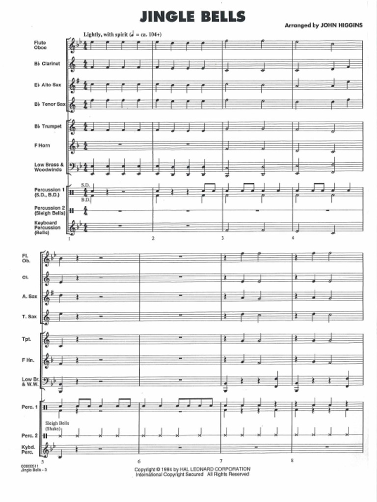 Jingle Bells (Score & Parts) | PDF
