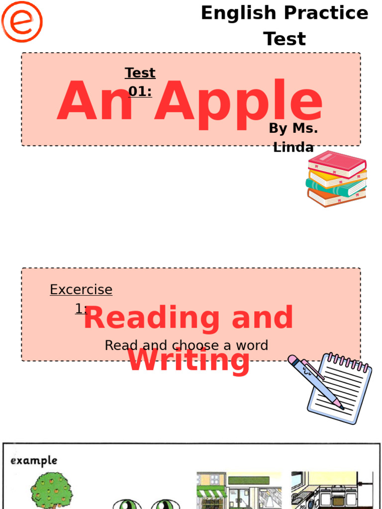 Starters Practice Test_Reading & Writing | PDF