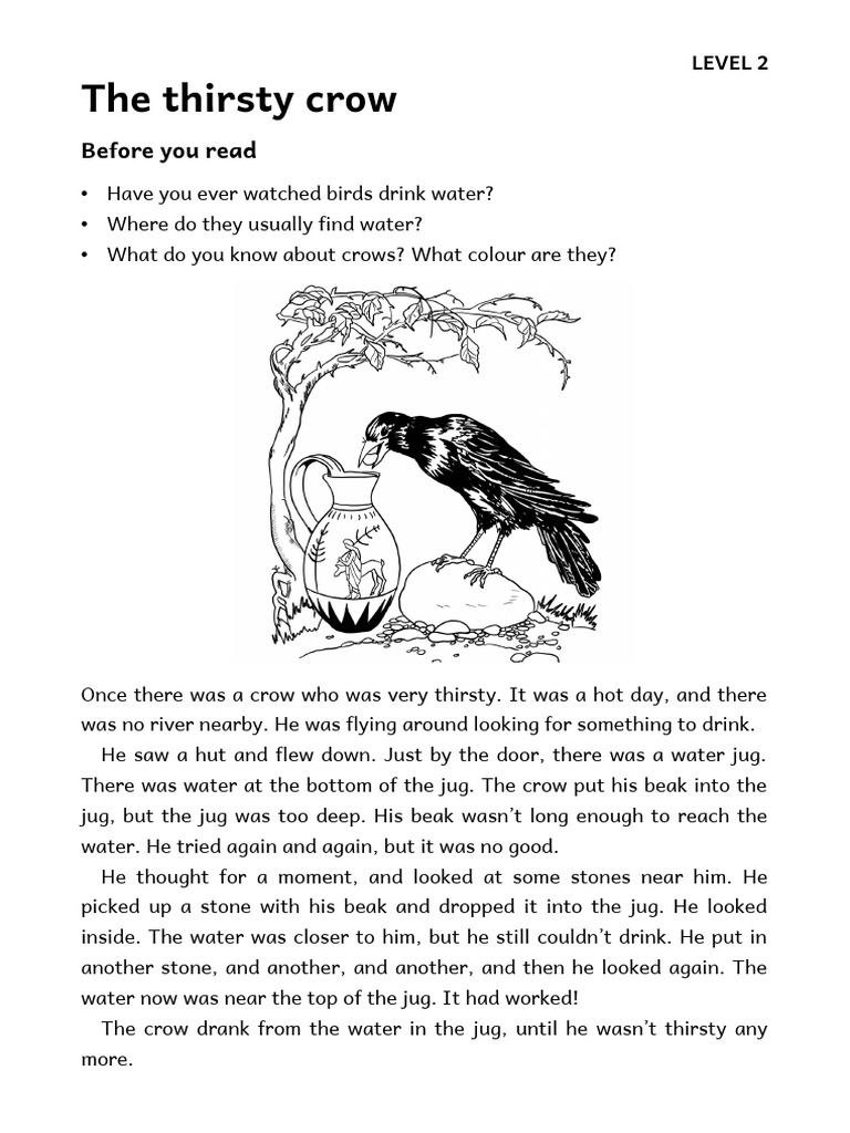 W5 Story2 The Thirsty Crow Reference | PDF | Tooth | Sky