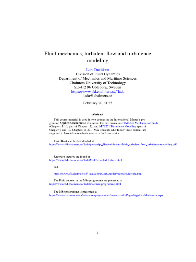 solids-and-fluids_turbulent-flow_turbulence-modelling(1) | PDF | Boundary Layer | Fluid Dynamics
