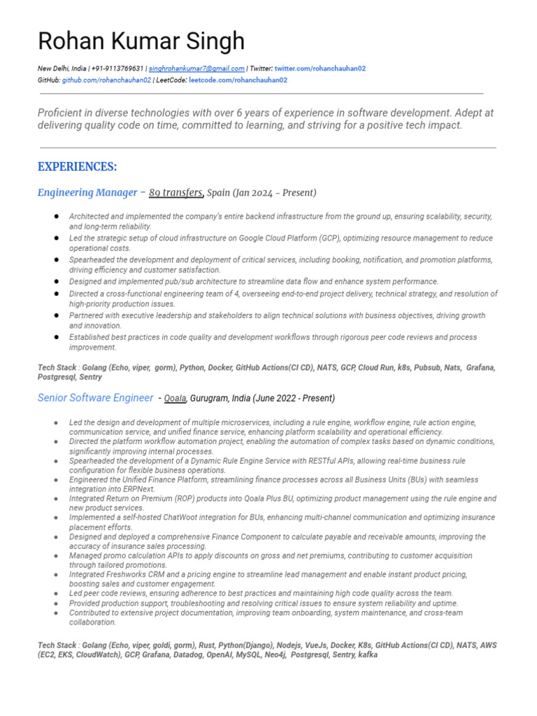 Rohan Kumar Singh01 | PDF | Cloud Computing | Software Engineering