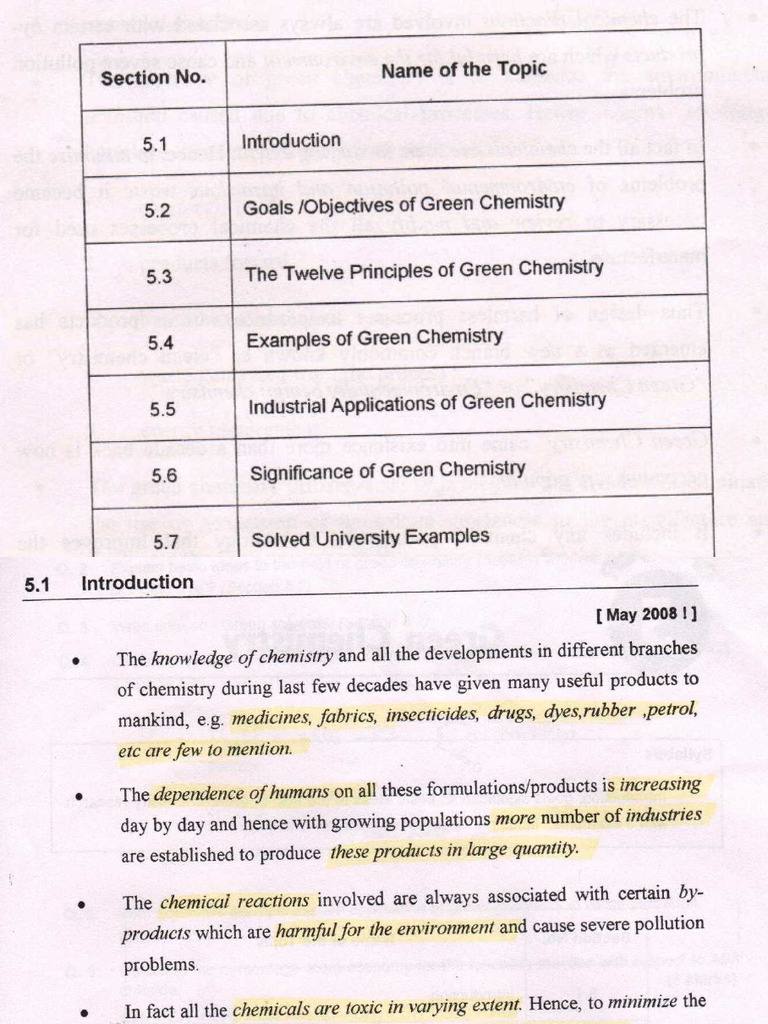 Green Chemistry-Book 1 | PDF