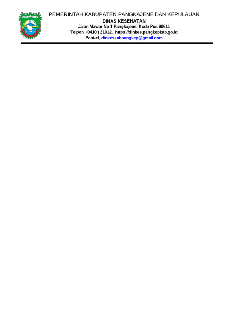 Kop Surat Dinkes 2025 | PDF