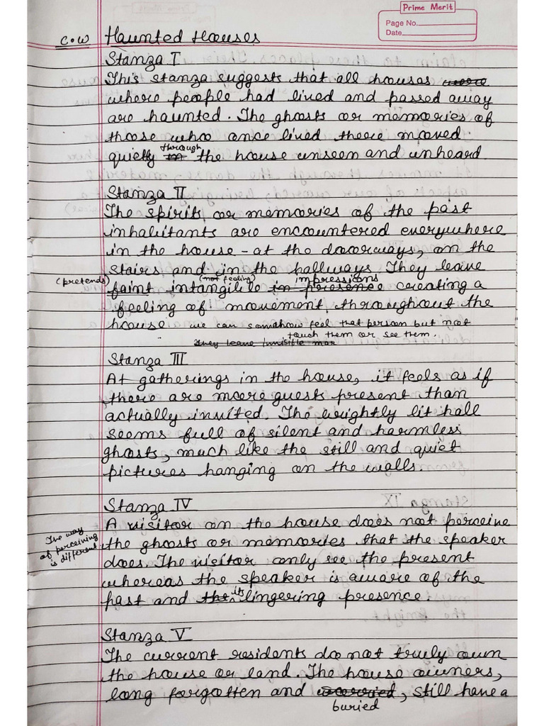 Haunted Houses Explanation | PDF