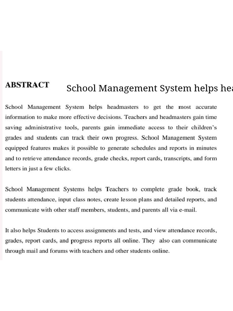 Abstract Collage Management System | PDF