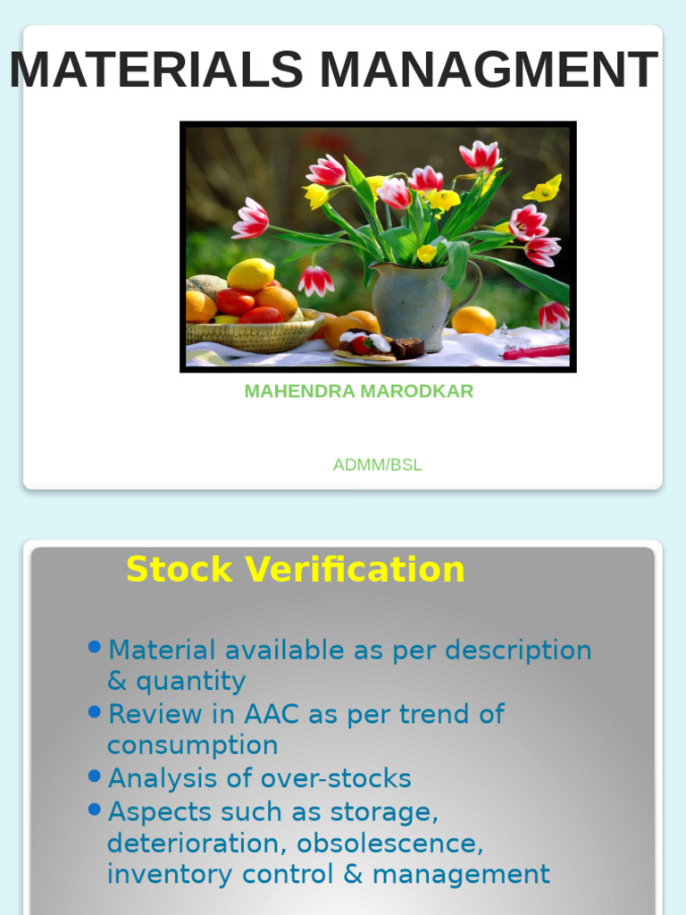Stock Verification | PDF | Business