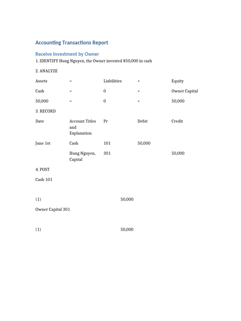 Accounting Transactions | PDF