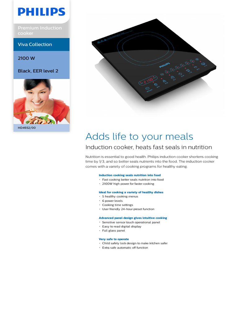 Philips Viva Collection Premium Induction Cooker HD4932 LeafLets 01 ...
