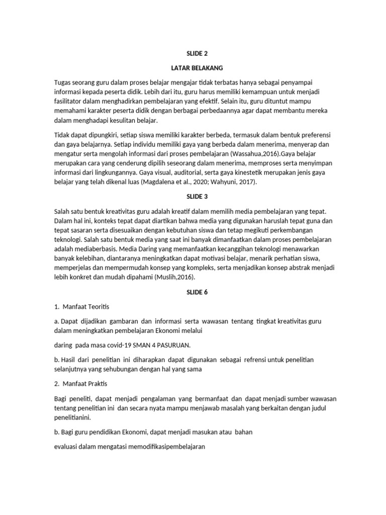 ContohBUAT PERSENTASI | PDF