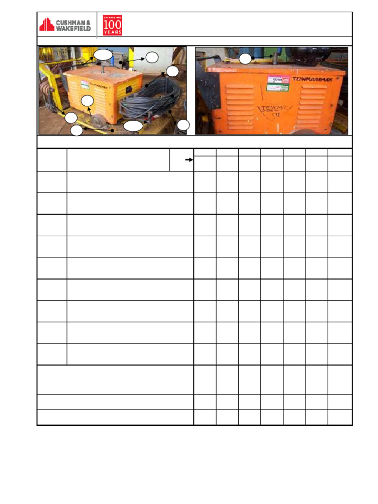 Daily Safety Checklist for Welding Machine | PDF