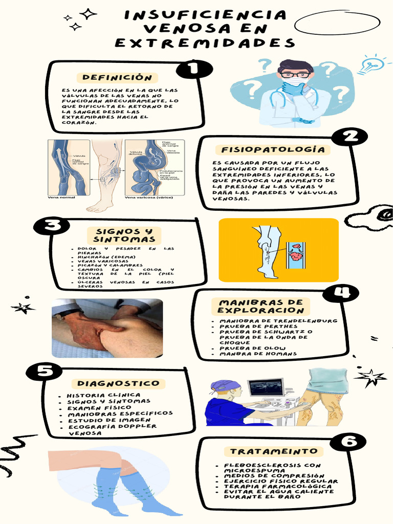 Infografia de Insuficiencia Venosa en Extremidades | PDF | Vena | Venas ...
