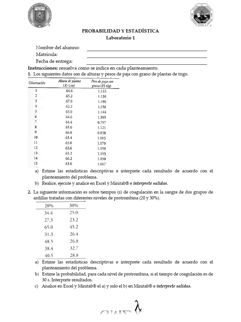 Laboratorio 1. PyE | PDF