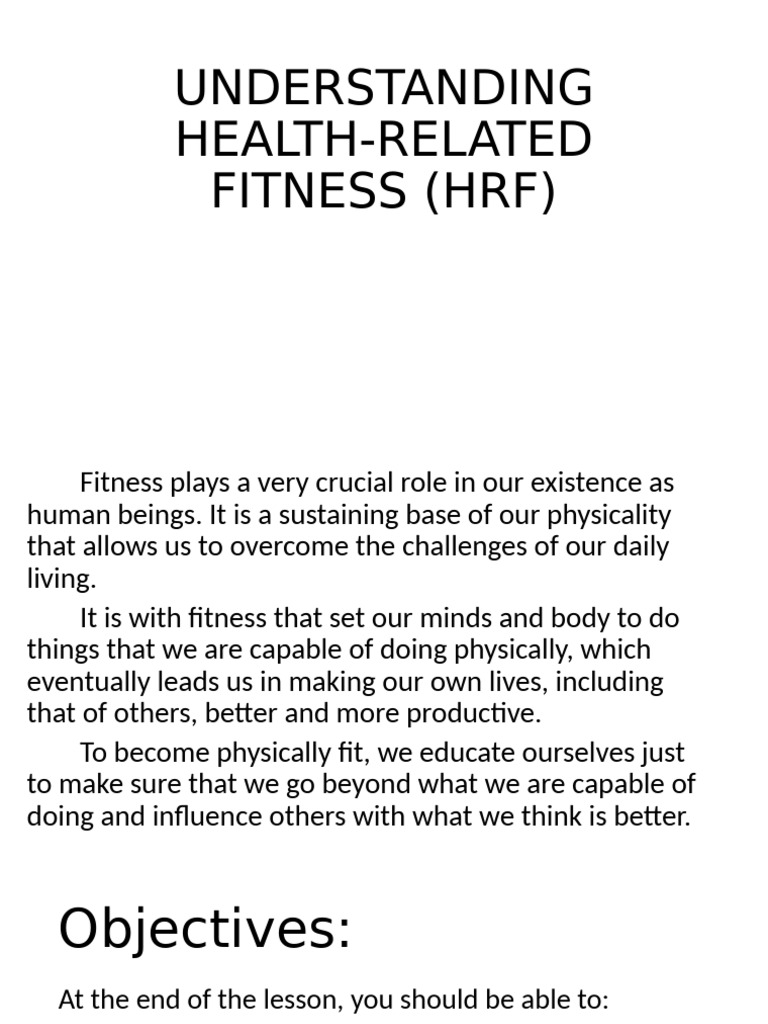 Health-Related Fitness Guide | PDF | Physical Fitness | Aerobic Exercise