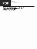 Fundamentals of Photonics 3rd | PDF