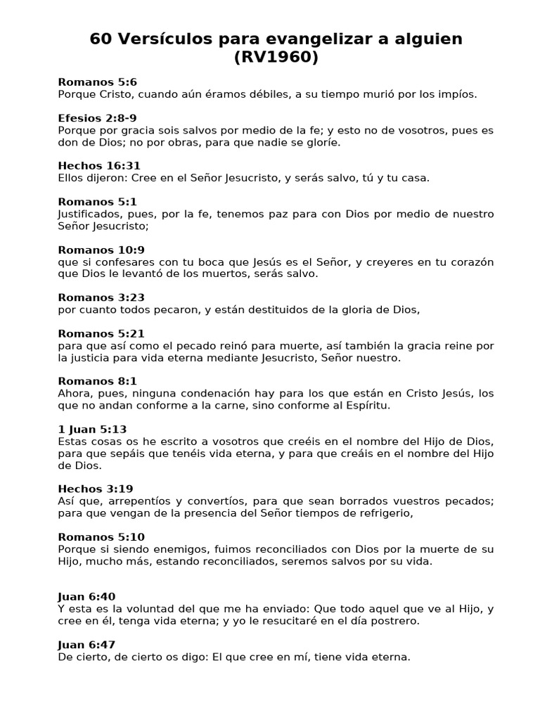 Versiculos | PDF | Vida eterna (cristianismo) | Epístola a los romanos