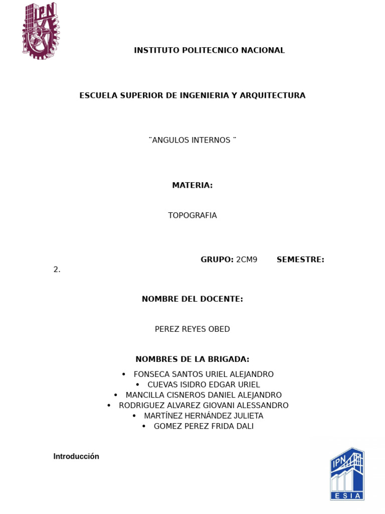 Medición de Ángulos Interiores en Topografía | PDF | Topografía | Medición