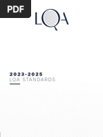 LQA Standards for Hospitality 2023-2025 | PDF | Restaurants | Menu