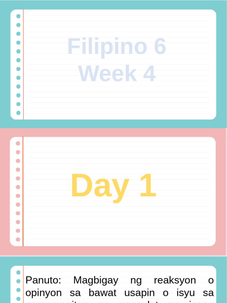 Fil6 q4 Week4 Melc | PDF