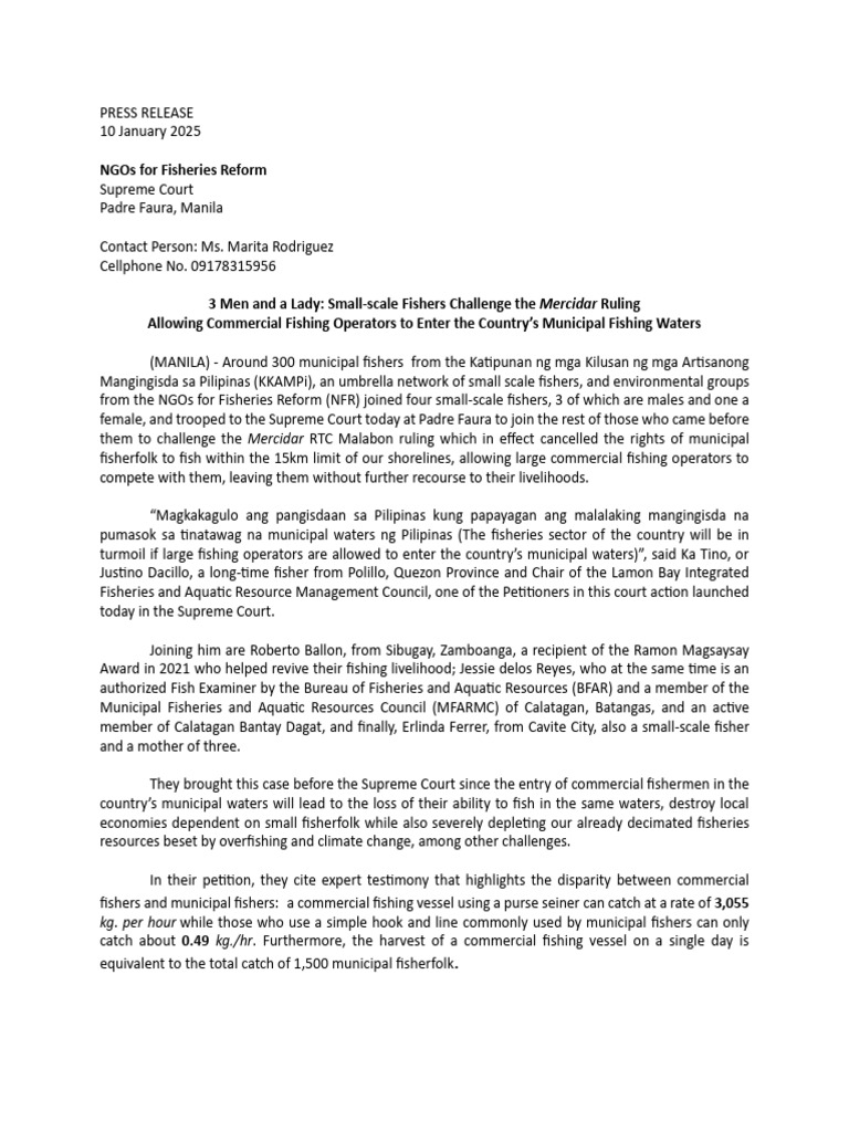 PRESS RELEASE-Petition For Intervention - V4 | PDF | Food Industry ...