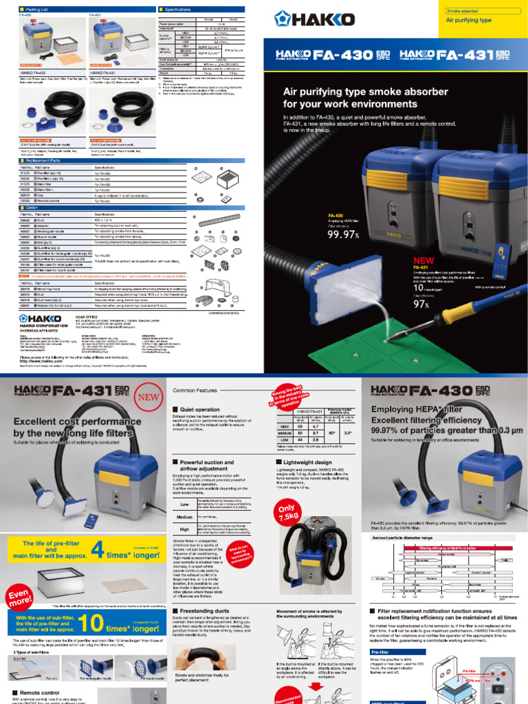 FA-430 e Hakko | PDF