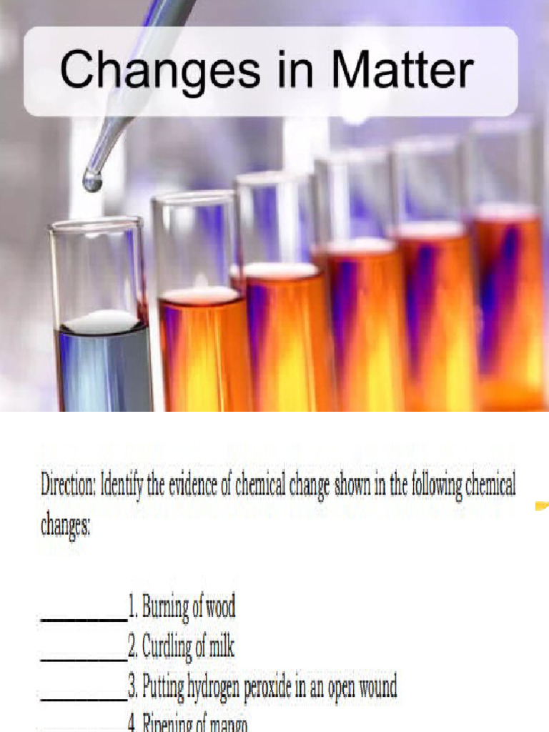 Chemical Change | PDF