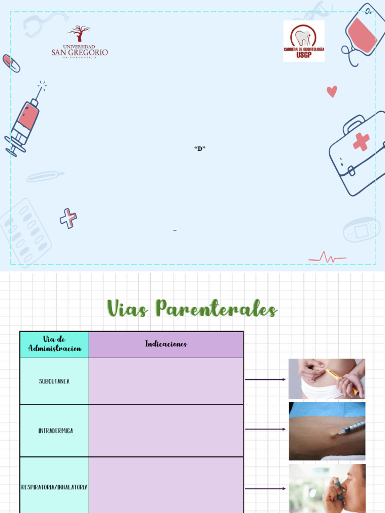 Vias Parenterales Grupo 4 Pdf