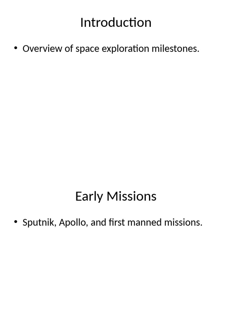 History of Space Exploration | PDF