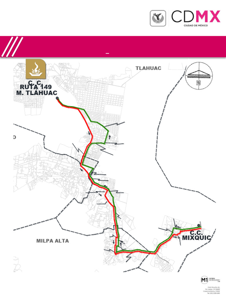 Ruta 149 en Tláhuac y Milpa Alta | PDF