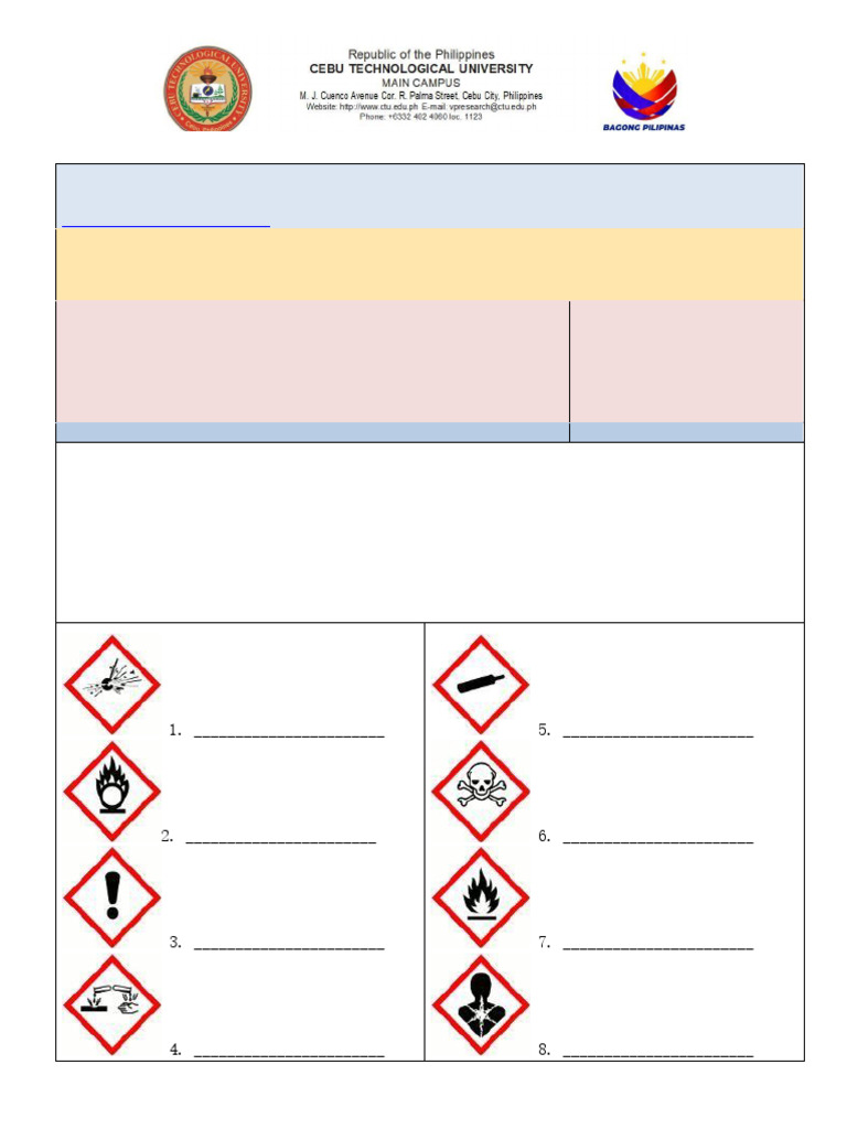 GEE ES Activity No. 1 Dangerous Substances | PDF | Hazards | Environmental Science