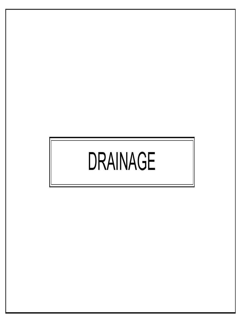 Drainage Drawing | PDF
