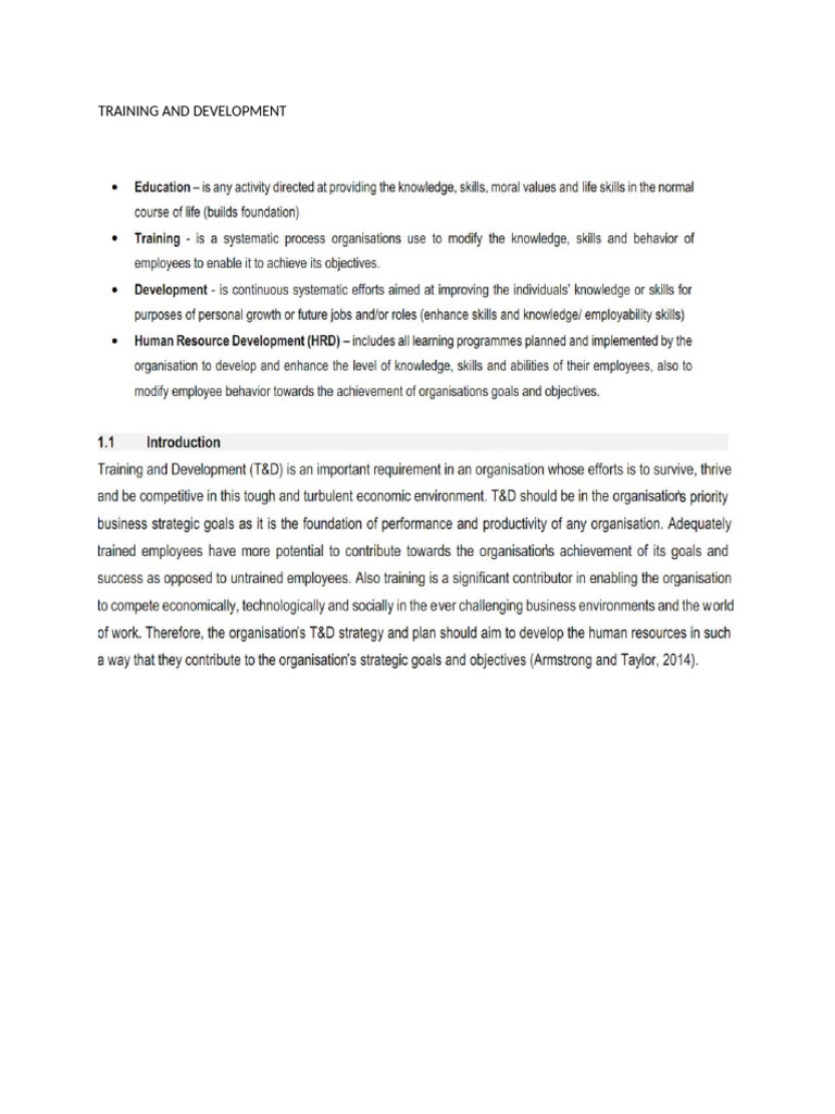 Unit Coverage Training and Development | PDF