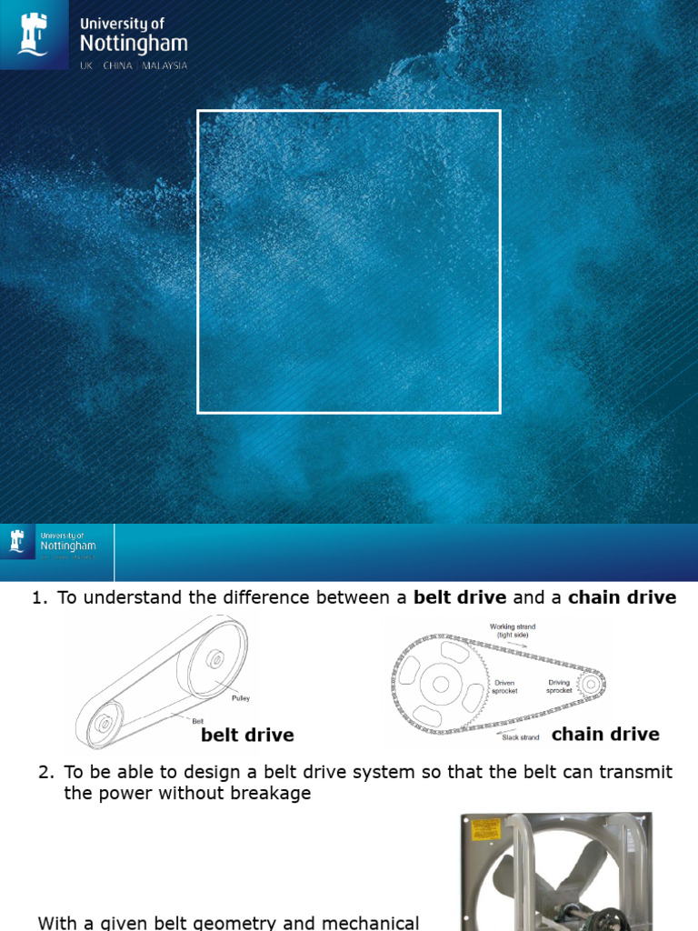 Belt vs Chain Drive Overview | PDF | Belt (Mechanical) | Manufactured Goods