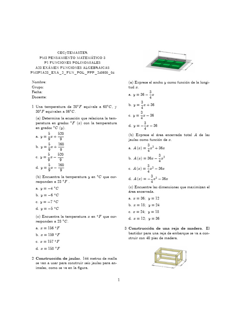PM3P2A23 EXA 2 FUN ALG 240930 Out 04 | PDF | Matemáticas