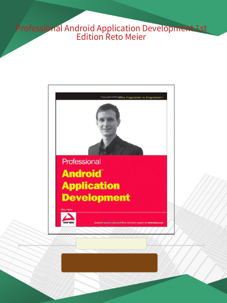Professional Android Application Development 1st Edition Reto Meier - Quickly download the ebook ...