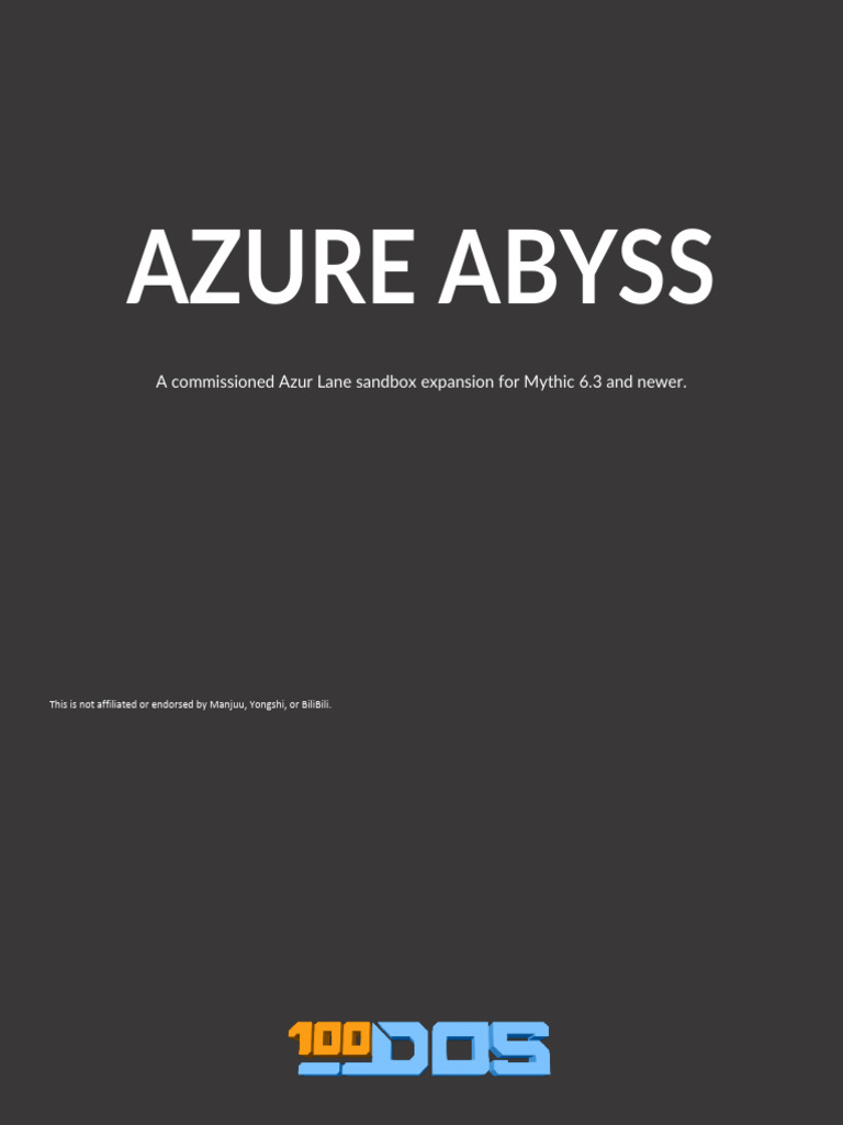 Azure Abyss 6.3 | PDF | Cruiser | Destroyer