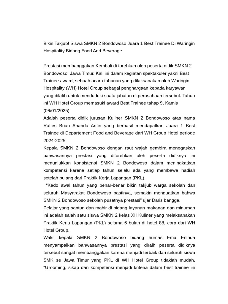 Bikin Takjub | PDF