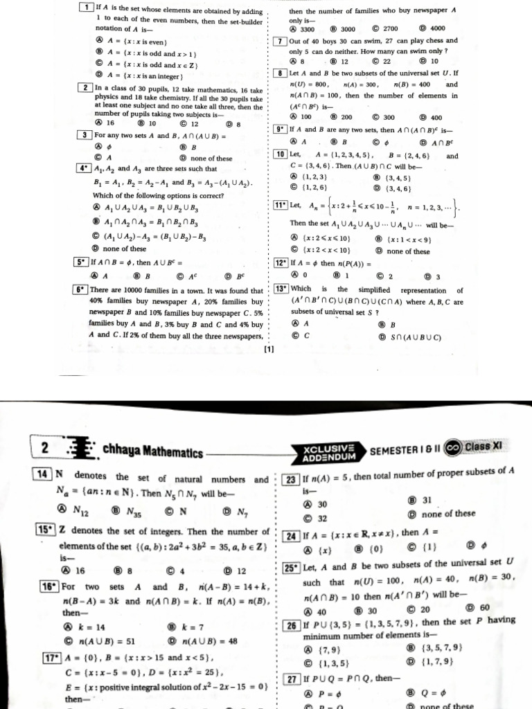 Set, Relation and Functions | PDF