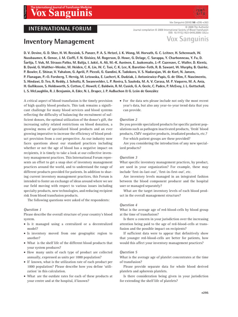 qt tồn kho sácg | PDF | Platelet | Blood Transfusion