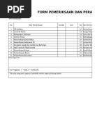 Format Cheklist Pemeriksaan Kendaraan Operasional Perusahaan | PDF