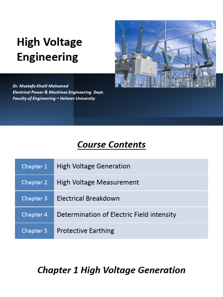 CH 1 High Voltage Generation | PDF | Rectifier | Transformer