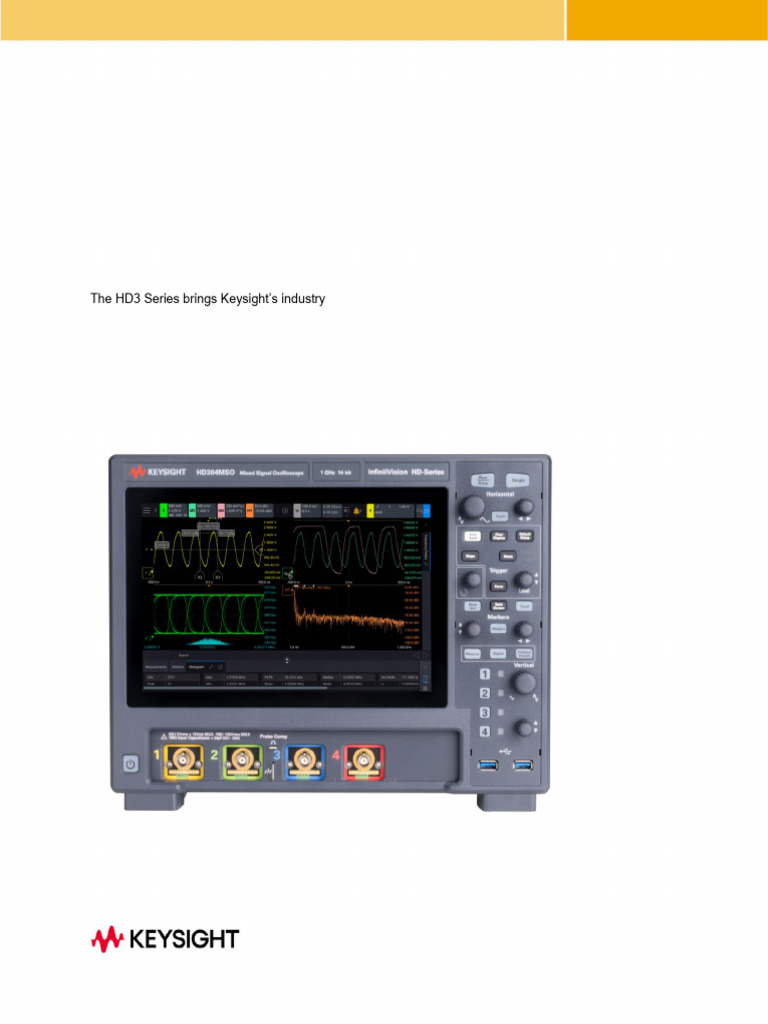 InfiniiVision HD3 Series Oscilloscopes | PDF | Amplitude | Frequency Modulation