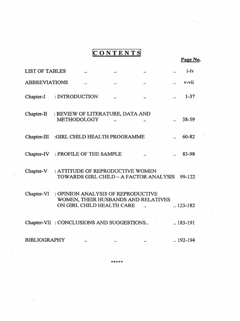 06 - Table of Content | PDF