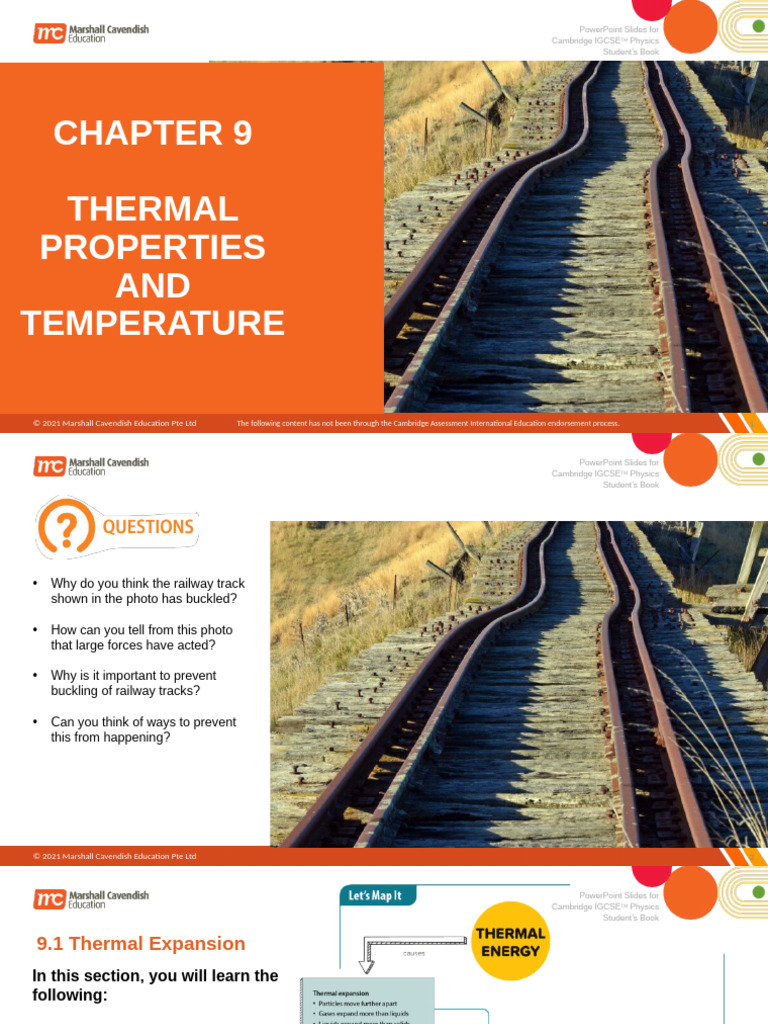 Mce Igcse Physics PPT c09 | PDF | Thermal Expansion | Evaporation
