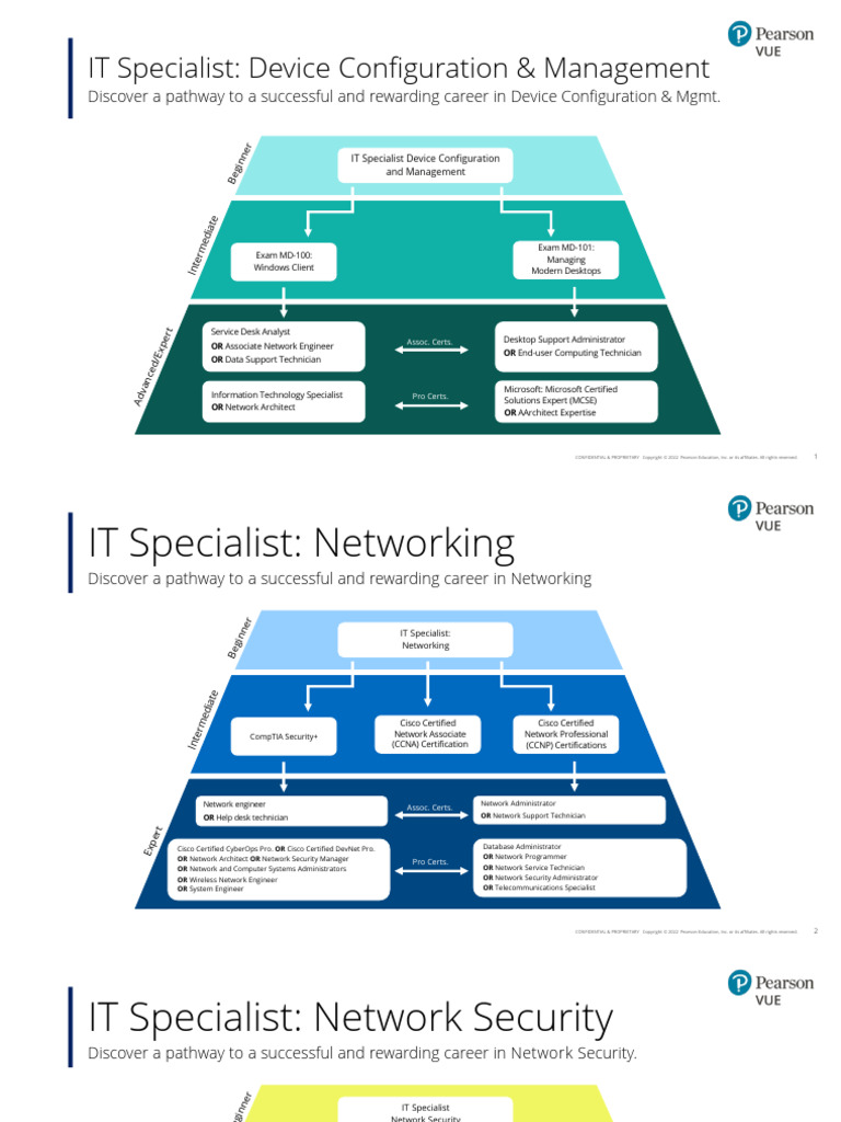 IT Specialist Career Pathways | PDF | Cisco Certifications | Computer ...