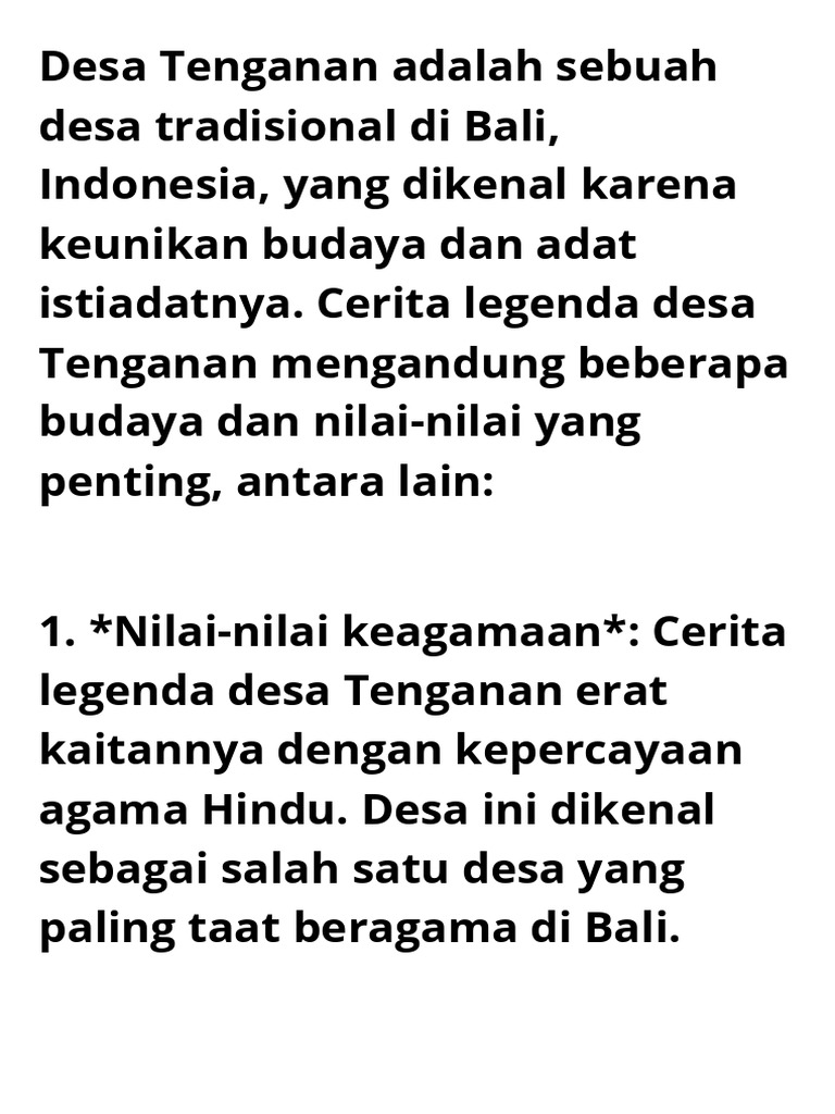 Desa Tenganan Adalah Sebuah Desa Tradisional Di Bali, Indonesia, Yang ...