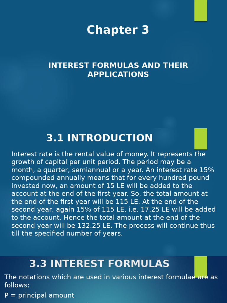 3 - Engineering Economy, Chapter 3 | PDF | Interest | Compound Interest
