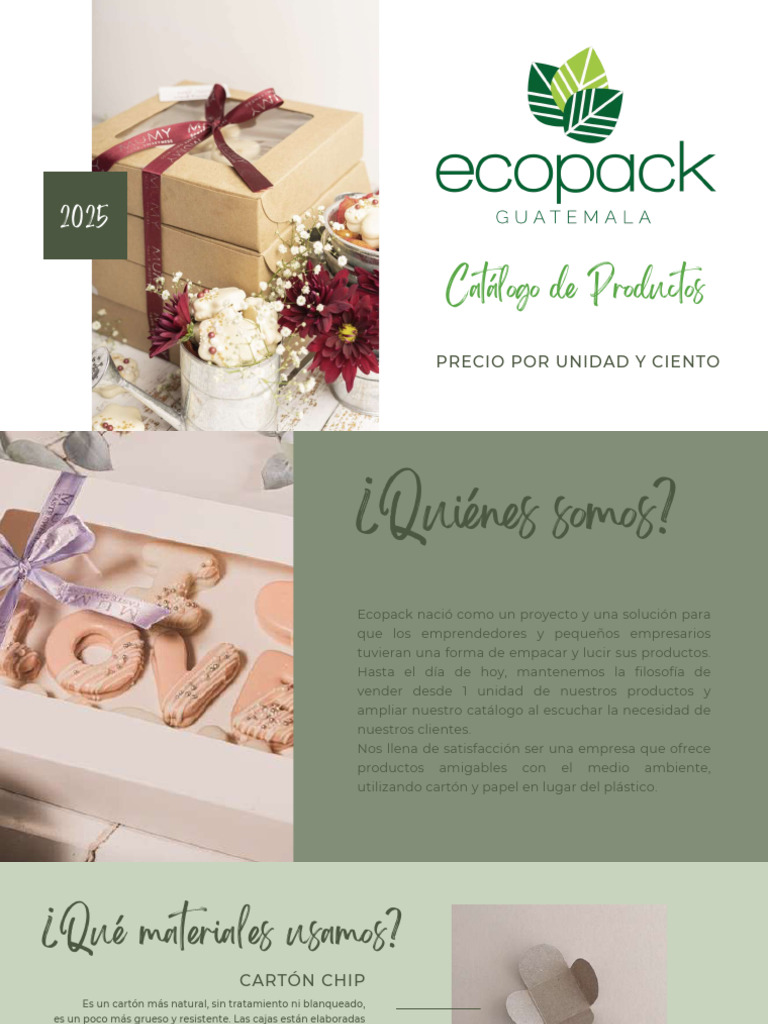 CATÁLOGO Ecopack | PDF | Productos de madera | Materiales biodegradables